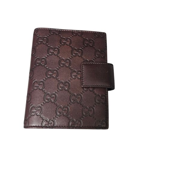Gucci | Bags | Gucci Guccissima Agenda Diary With Planner Wallet Unisex ...